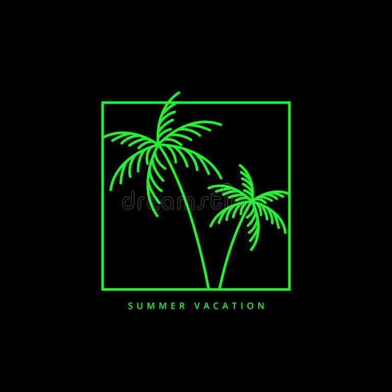 Palm Tree Graphic Design Image Stock Vector - Illustration of hawaii ...