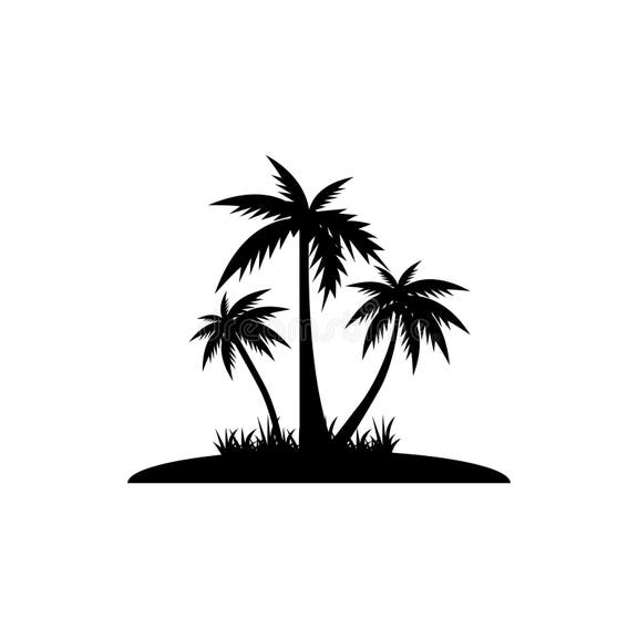 Palm Tree Graphic Design Template Vector Isolated Stock Vector ...