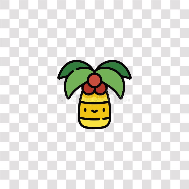 Palm Tree Icon Sign and Symbol. Palm Tree Color Icon for Website Design ...