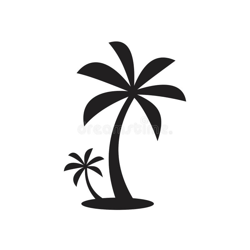 Palm Tree Icon Template Black Color Editable. Stock Vector ...