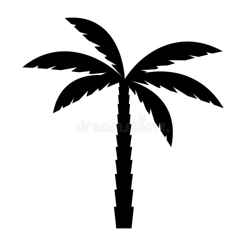 Palm Tree Icon. Vector Illustration Stock Vector - Illustration of ...