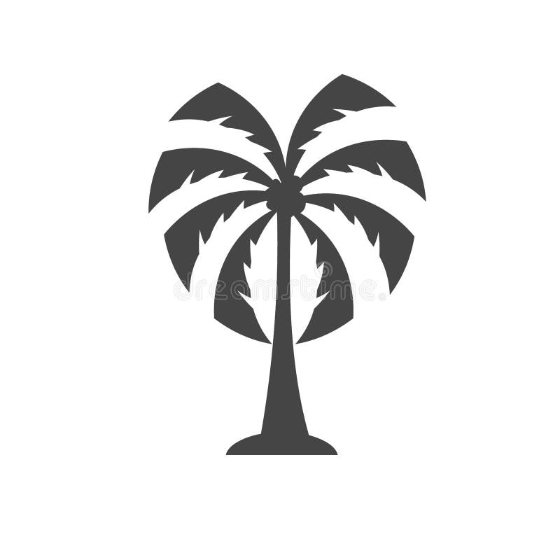 Palm Tree Logo Icon Vector stock vector. Illustration of cartoon ...
