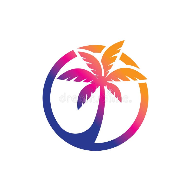 Palm tree logo images stock vector. Illustration of plant - 270824452