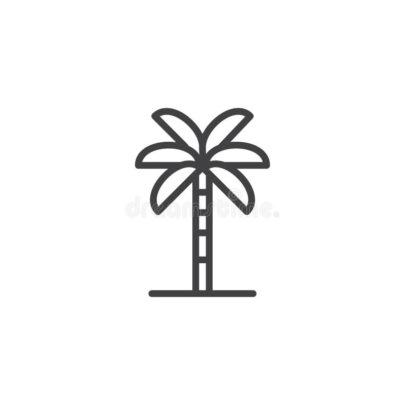 Palm Tree Simple Icon Pictogram Outline Stock Vector - Illustration of ... Palm Tree Simple Icon Pictogram Outline Stock Vector - Illustration of ...
