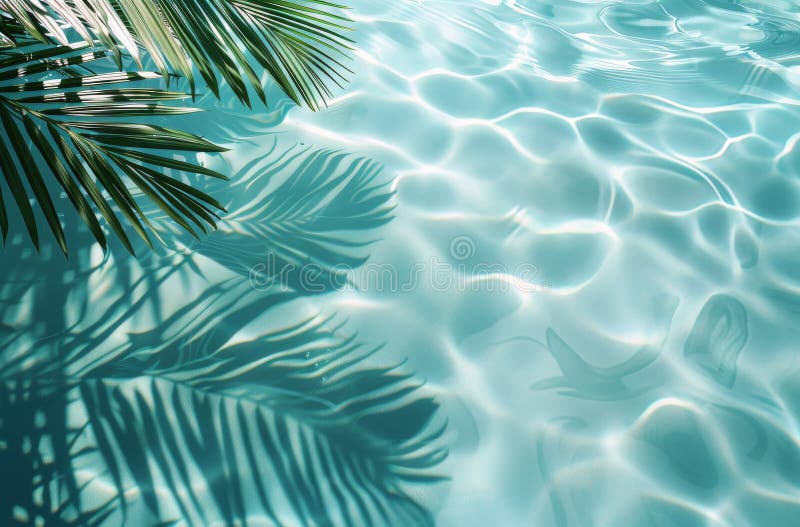 Palm Tree Reflection in Water Stock Photo - Image of harmony, tree ...