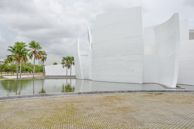 Palm Tree and Reflection in Water. Stock Image - Image of view ...