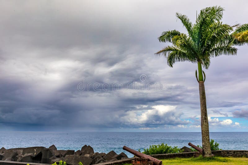 Sainte-Rose Marina, Reunion Island Stock Image - Image of rose ...