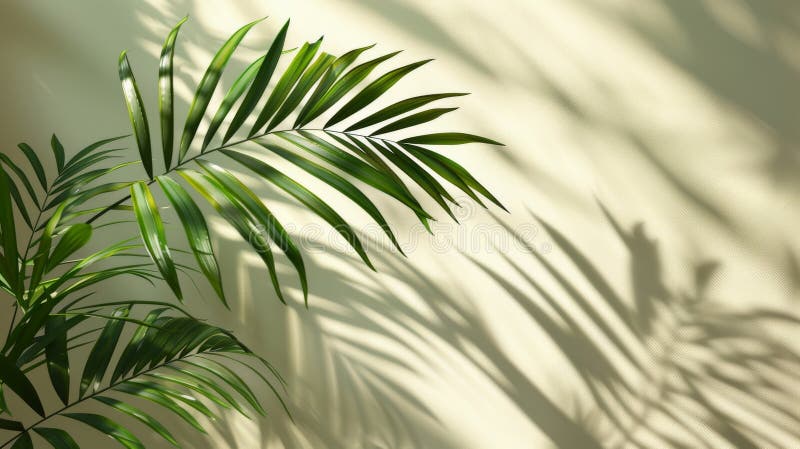 Palm Tree Shadow on Wall stock image. Image of outdoor - 313207319