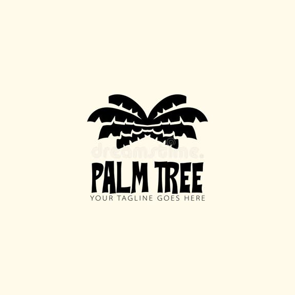 Palm Tree Element Shape for Logo Template Stock Vector - Illustration ...