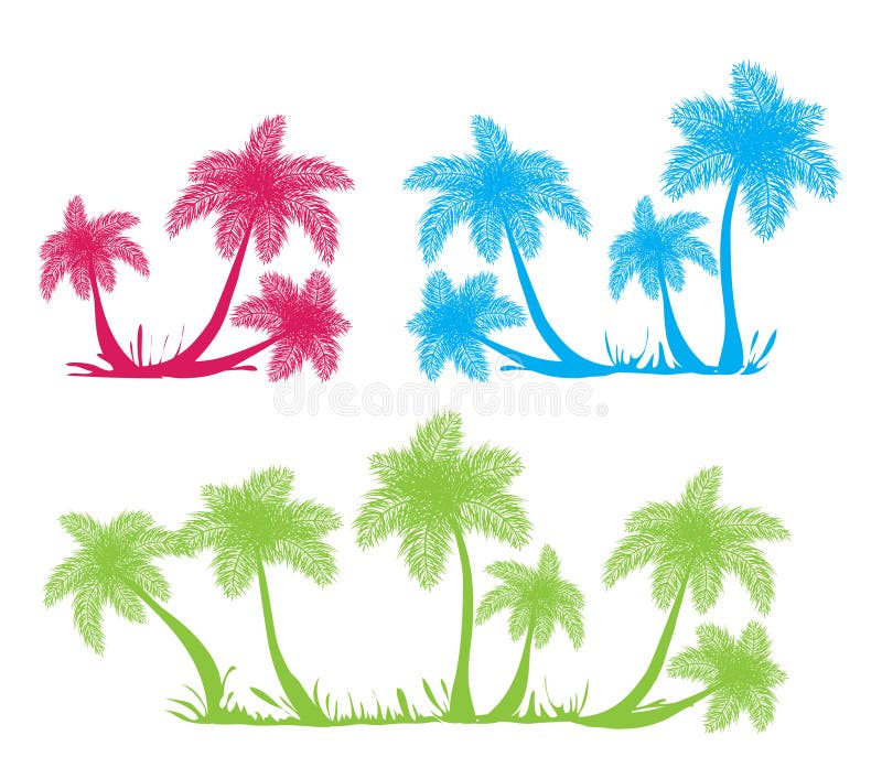 Illustrated Palm Tree Stock Illustrations – 669 Illustrated Palm Tree ...