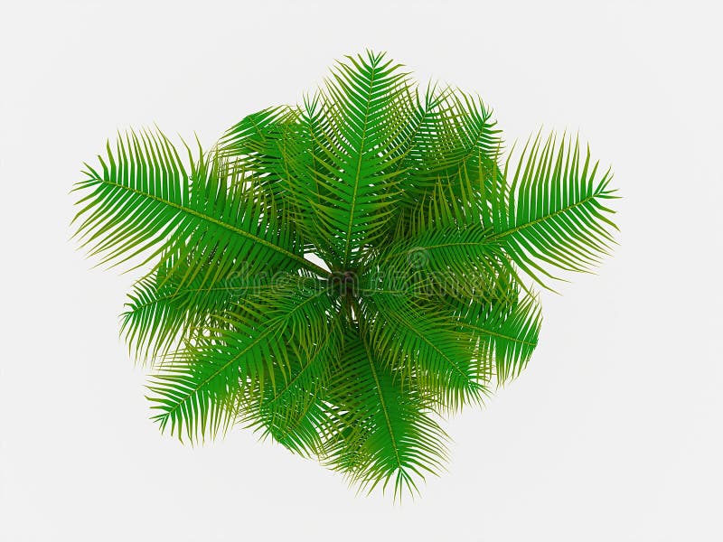 Palm tree on top view stock photo. Image of foliage, side - 40853986