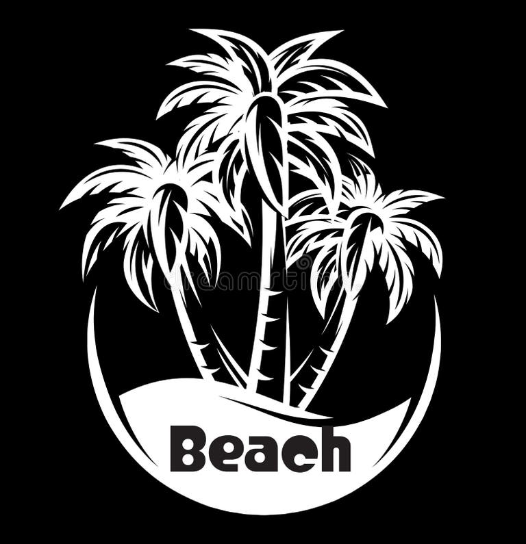 Palm Tree Waves Logo Stock Illustrations – 2,197 Palm Tree Waves Logo ...
