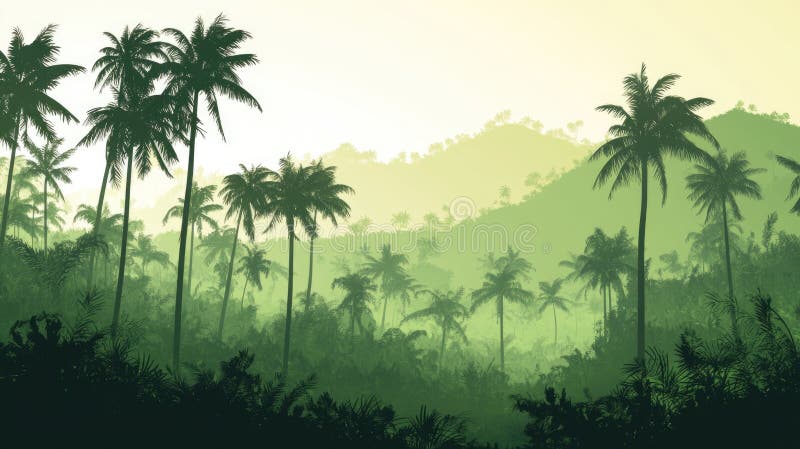 Palm Trees in Forest stock image. Image of environment - 377623669