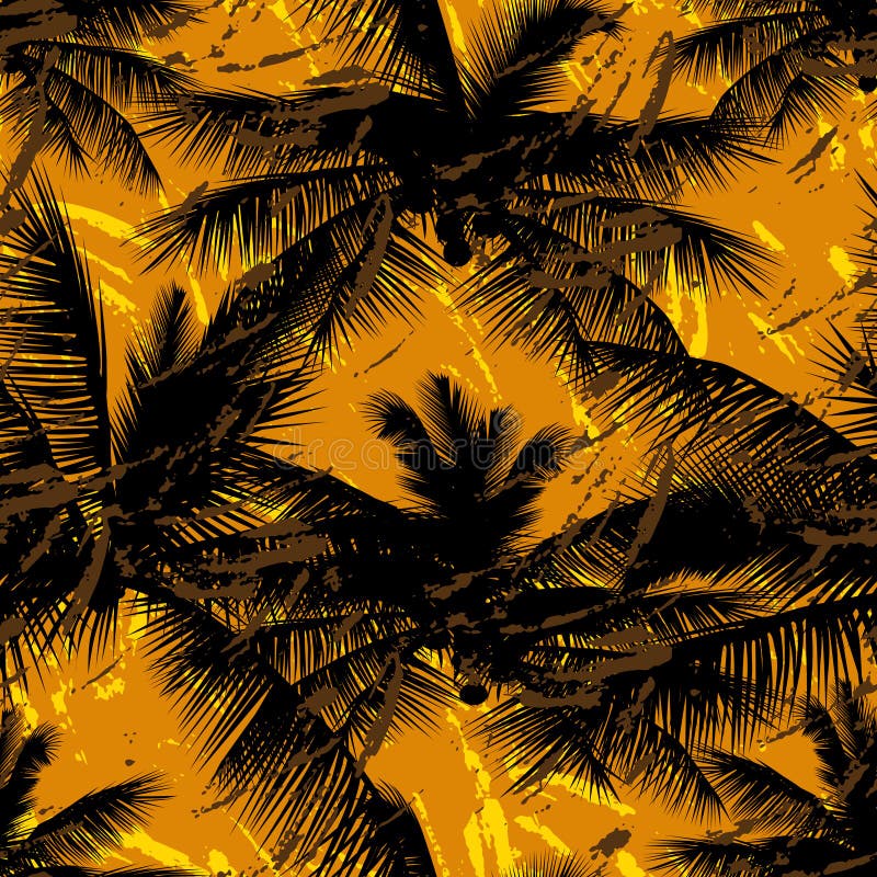 Palm Trees Seamless Pattern for Fabrics, Textiles, Packaging and ...