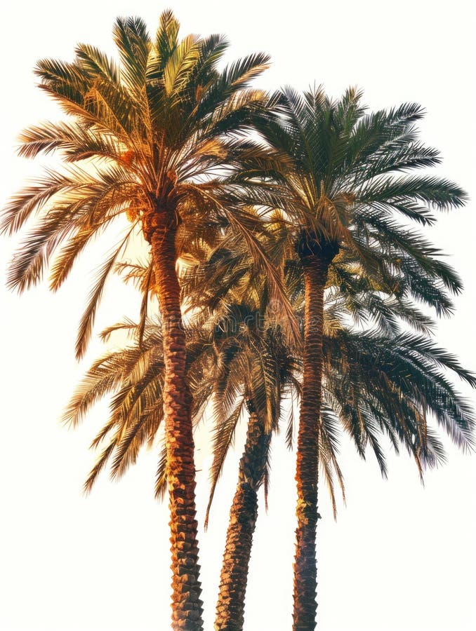 Palm Trees Side by Side stock photo. Image of outdoor - 375060688