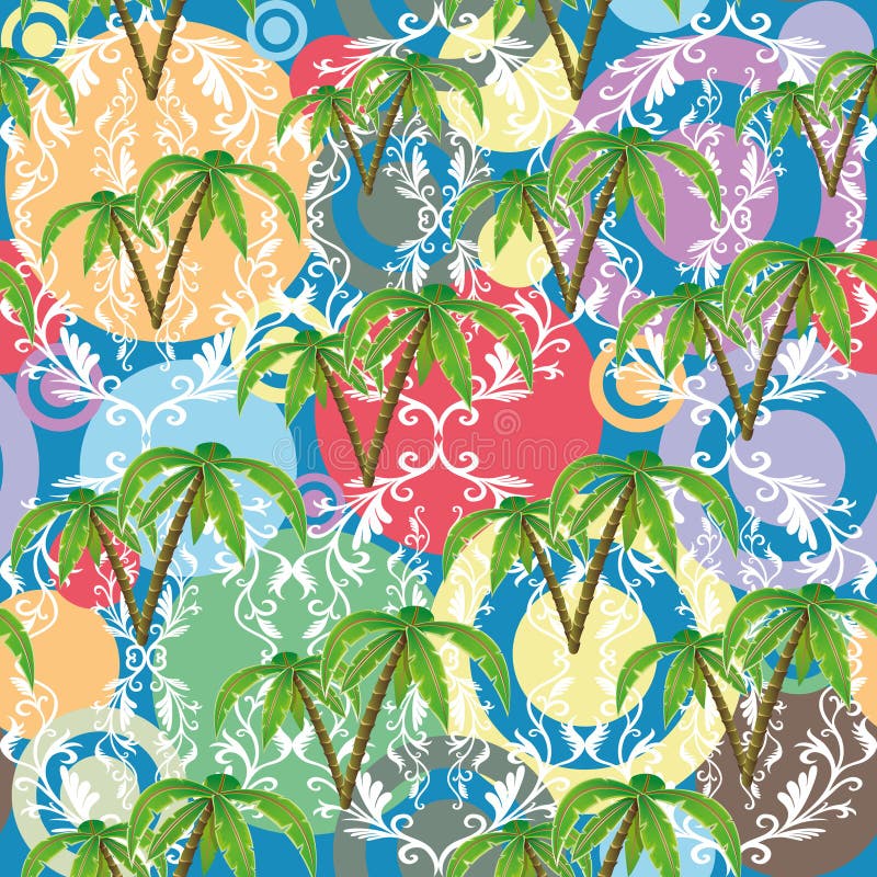 Palm trees. stock vector. Illustration of natural, objects - 50452961