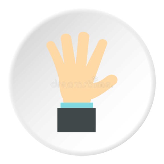 Palm up icon, flat style stock vector. Illustration of isolated - 78645231