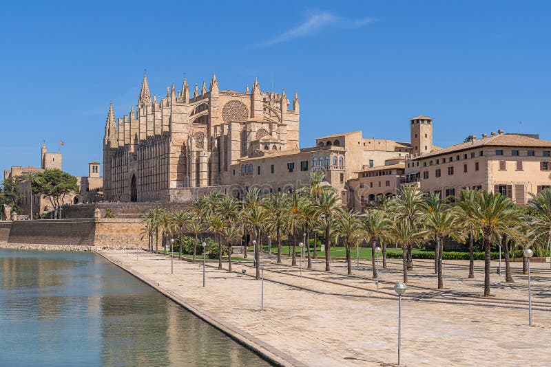 Palma Cathedral stock photo. Image of island, spain - 250624460