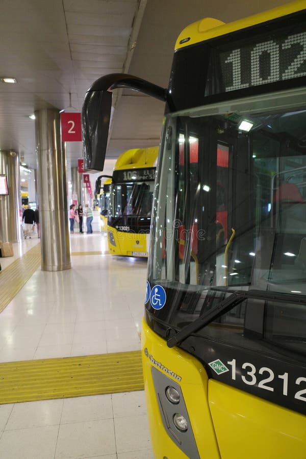 Palma De Mallorca, Spain - 12 Nov 2022: Buses Lined Up at Palma ...