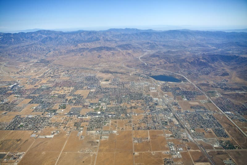 Palmdale California Aerial stock image. Image of california - 20608951