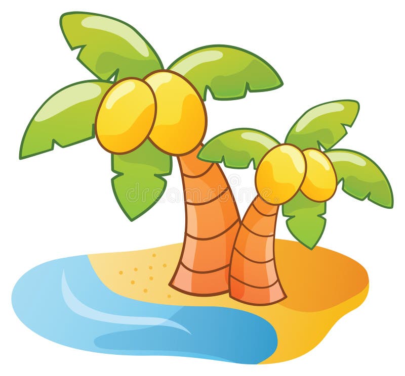 Palmier de dessin animé illustration de vecteur. Illustration du ...