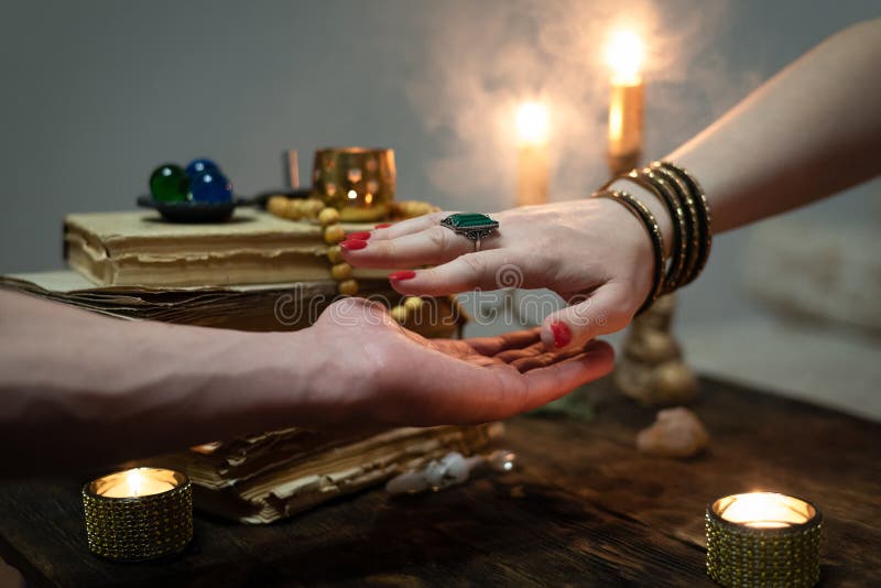 Palmist. stock photo. Image of future, forecast, dark - 139259074