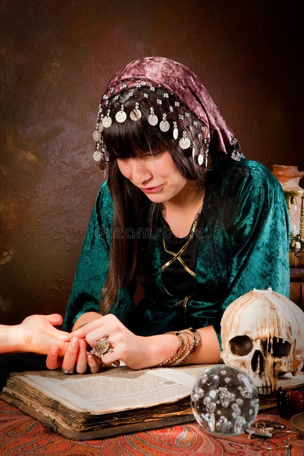 Palmister or hand-reader stock image. Image of mind, diviner - 26569019