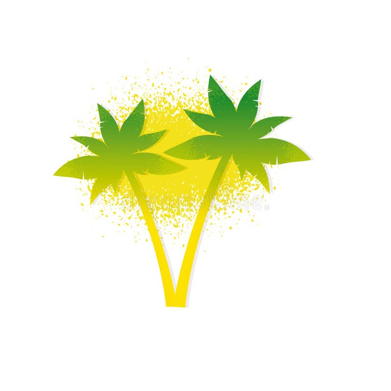 Palmpictogram vector illustratie. Illustration of oceaan - 102867922