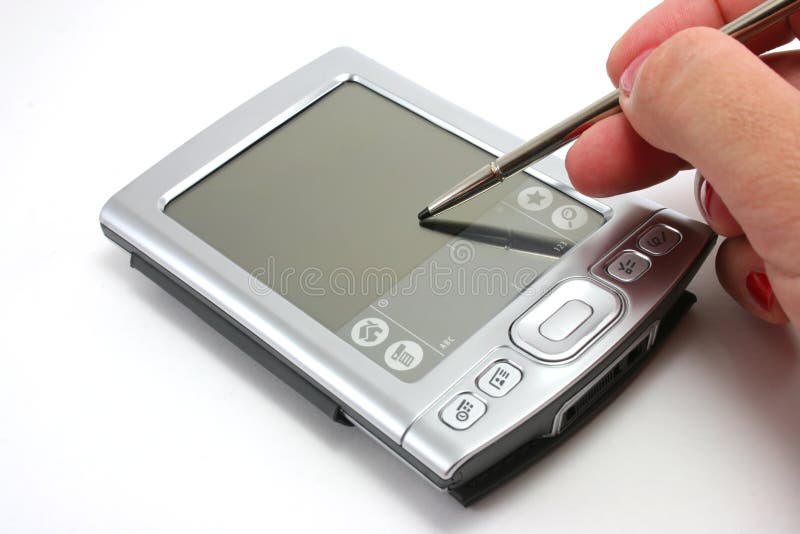 PDA Man stock image. Image of palmtop, phone, annual, electronic - 1809953