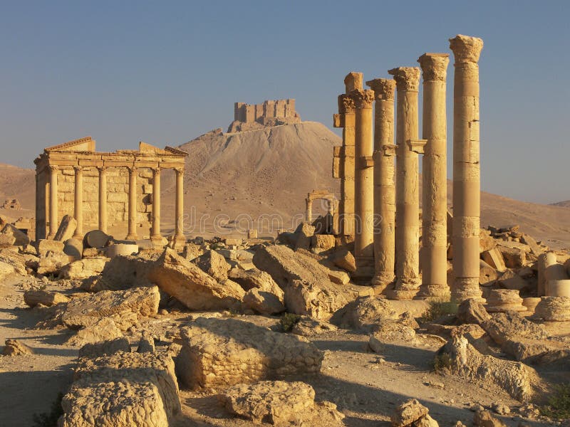 Palmyra, Syrien stockbild. Bild von schlaufe, stein, sand - 5206655