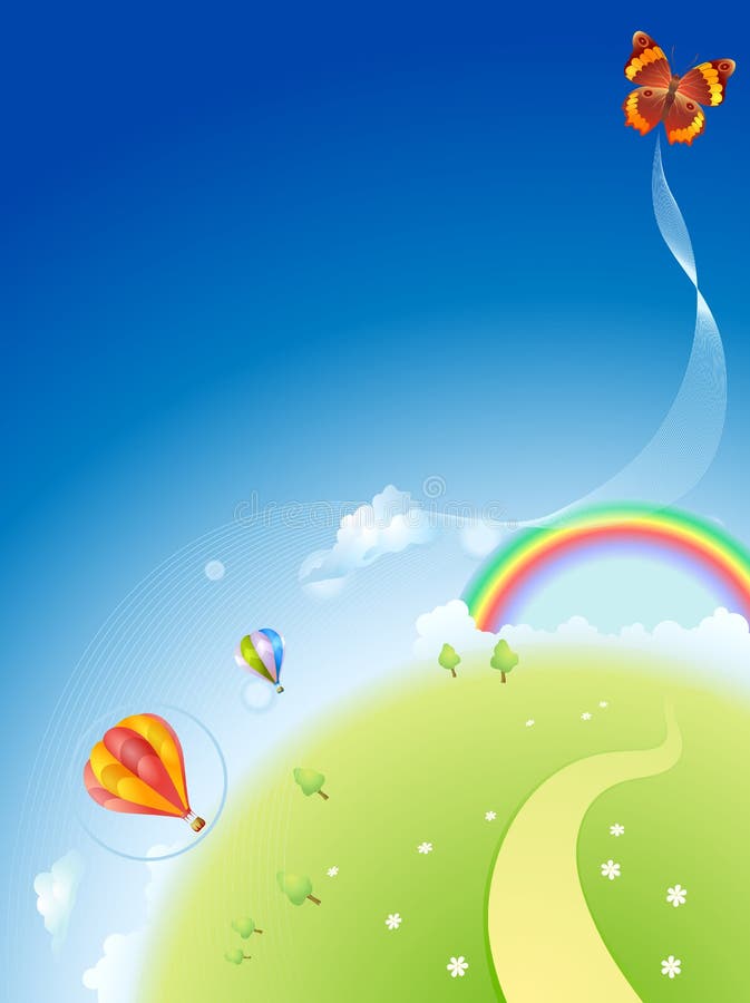 Summer Day on Planet Earth stock vector. Illustration of environmental - 32868084