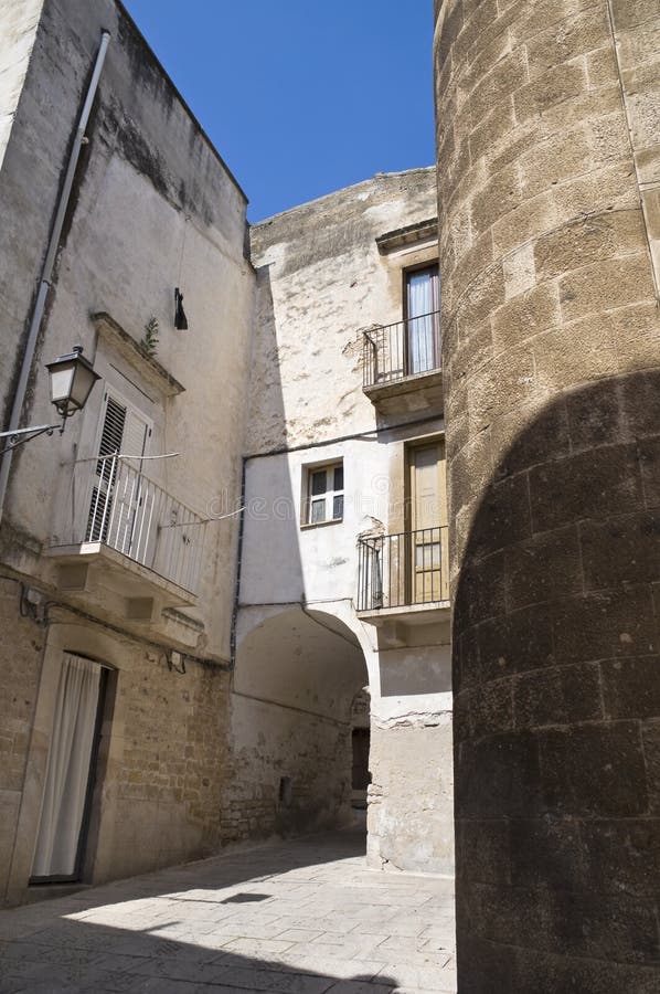 Palo Del Colle Oldtown. Apulia Stock Photo - Image of palo, blue: 14305598