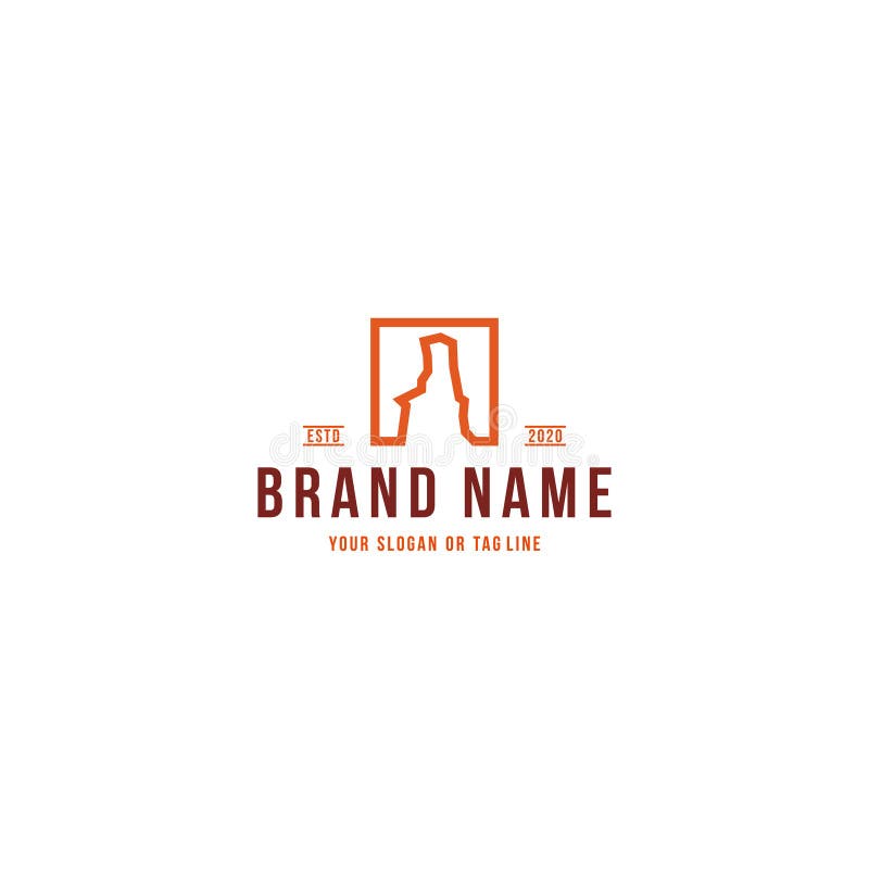 Palo Duro Logo Design Vector Stock Vector - Illustration of mesa ...