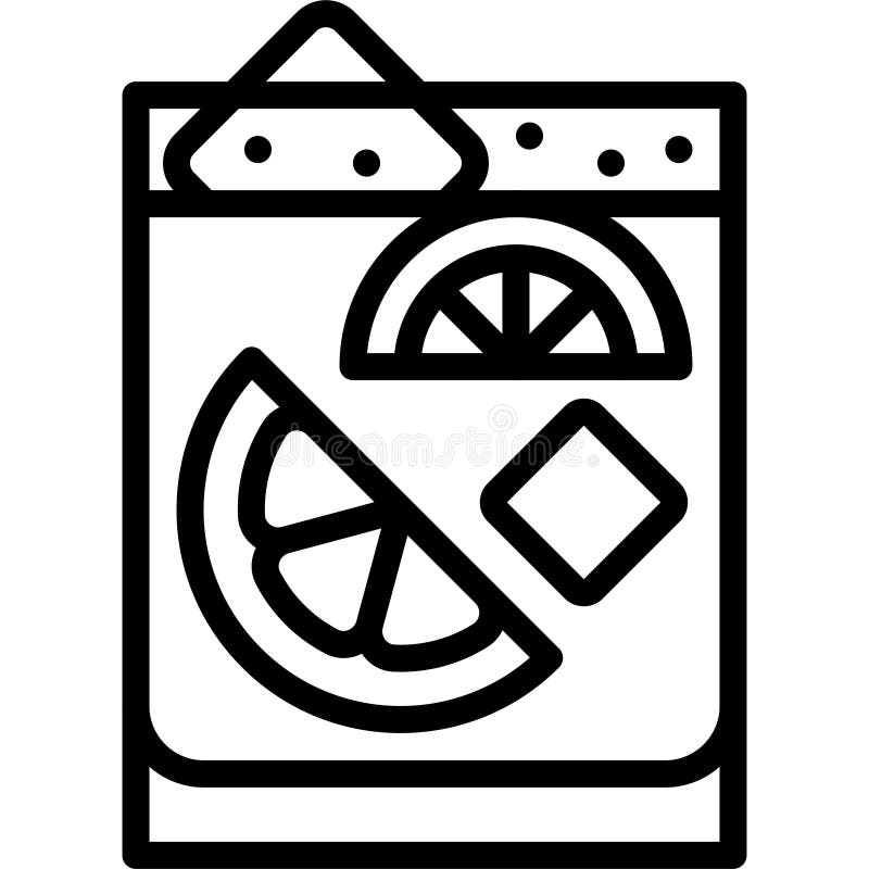 Paloma Cocktail Icon, Alcoholic Mixed Drink Vector Stock Vector ...