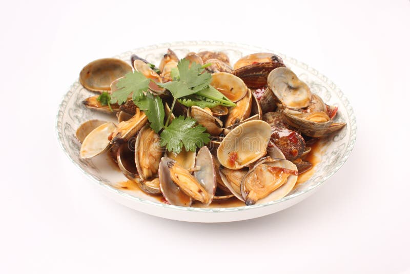 Palourdes Shell En Chili Paste Image stock - Image du étranglé, poivron ...