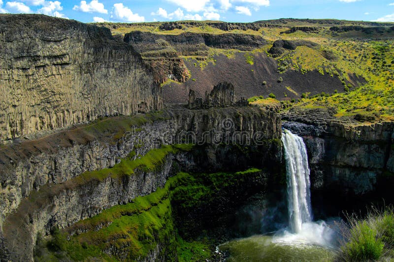Palouse Falls in Central Washington State`s Palouse Region. Stock Photo ...