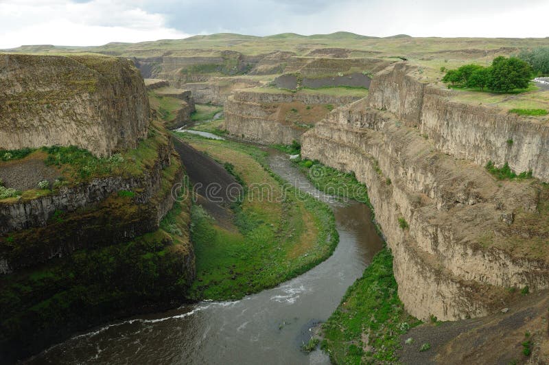 Palouse river and canyon stock image. Image of canyon - 17677729
