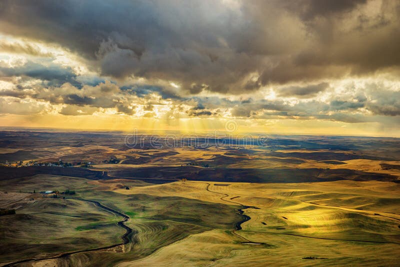 Palouse Sunset, Washington stock photo. Image of palouse - 62158164