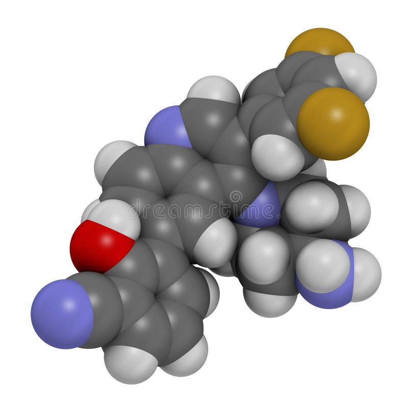Paltusotine Acromegaly Drug Molecule. Skeletal Formula Stock Vector ...