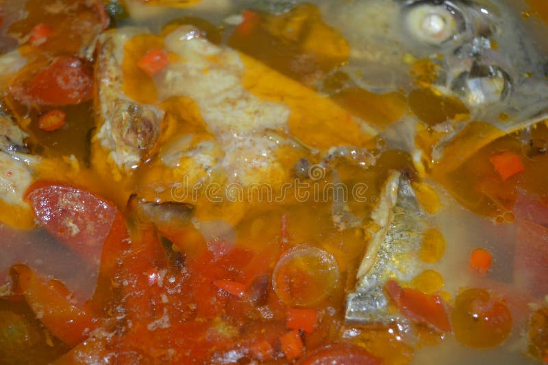 Palumara, a Typical Indonesian Culinary Dish with Tamarind Sauce Stock ...