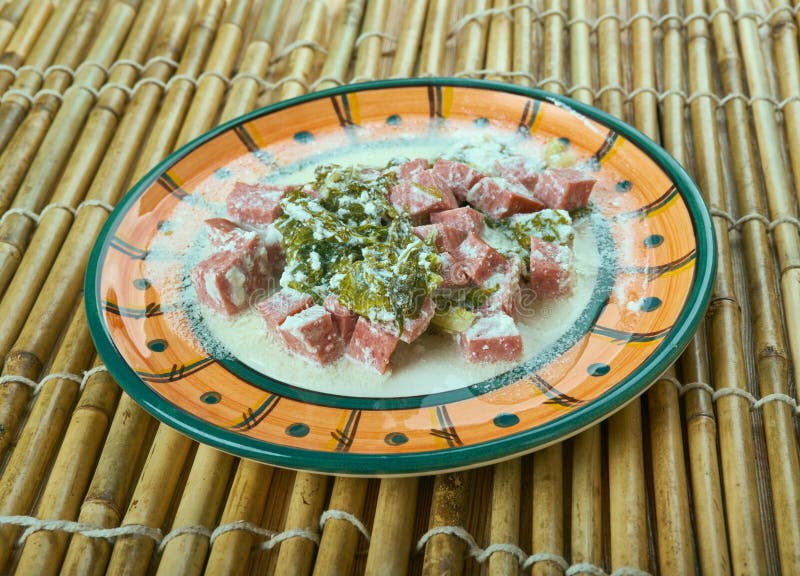 Palusami stock photo. Image of stewed, dish, corned, meal - 97479548