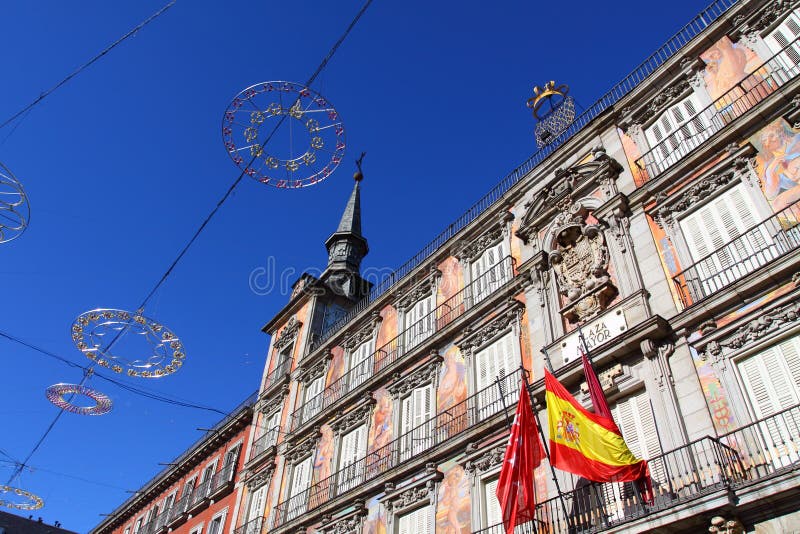 Palza Mayor, Madrid, Spain. Stock Image - Image of monument, mayor ...