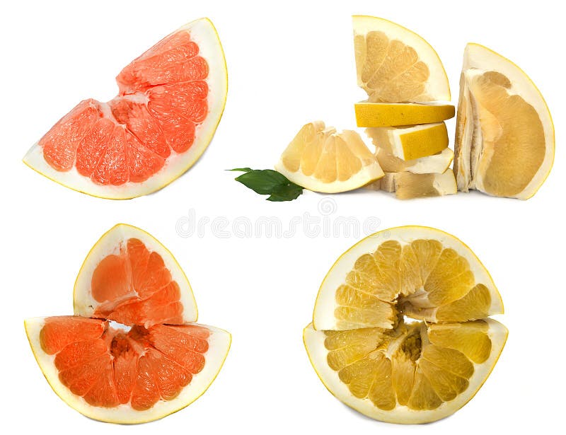 Two views of pomelo stock photo. Image of citrus, fresh - 27702746