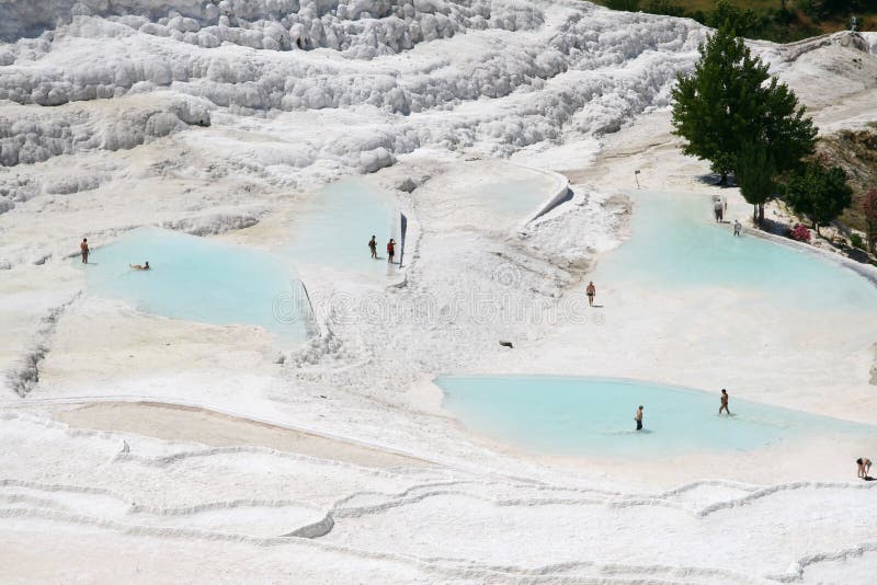 Pamukkale terraces stock photo. Image of destination - 30377098