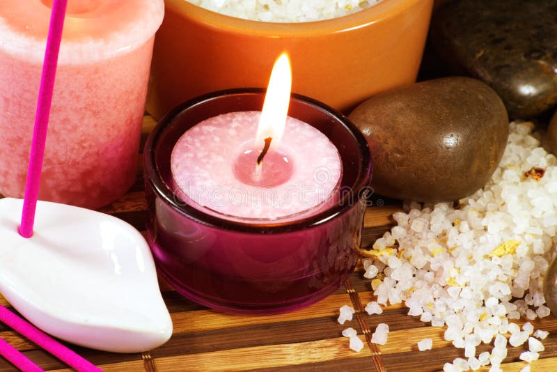 Pampering stock image. Image of dark, meditation, orange - 18417287