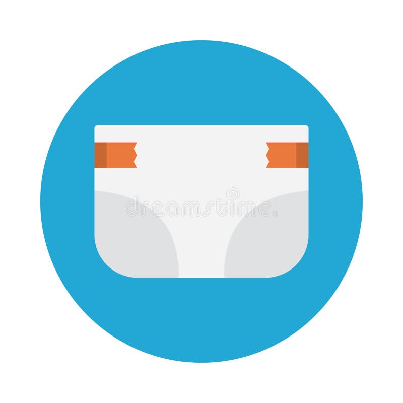 Pampers Reception Vector Flat Icon Stock Vector - Illustration of ...