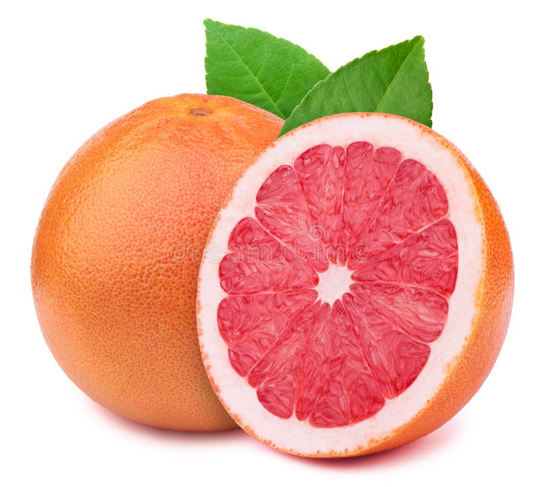 Morceau De Pamplemousse D'isolement Sur Le Fond Blanc Fruit Frais Avec ...