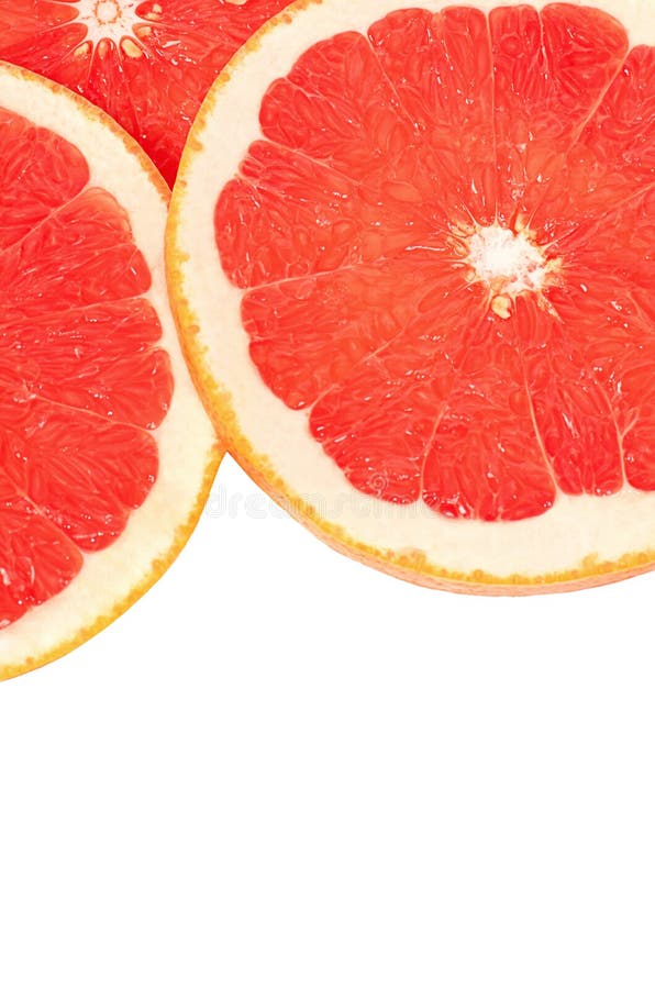 Pamplemousse Lumineux D'isolement Sur Le Fond Blanc Image stock - Image ...