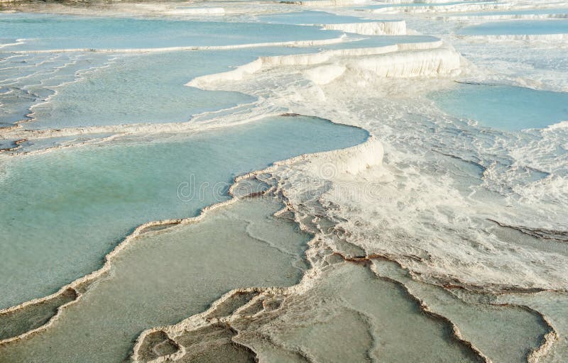 Pamukkale stock image. Image of blue, reserve, beauty - 45438241