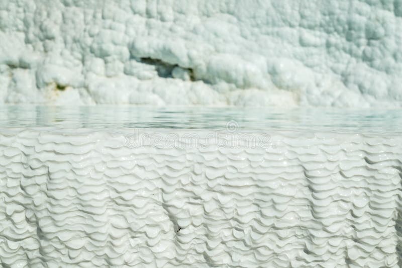 Pamukkale, Natural Pool with Blue Water, Turkey Stock Photo - Image of ...